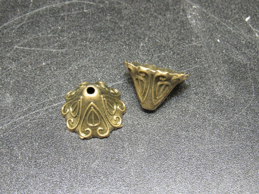 Antique Brass Flared End cap - Julie's Xpressions